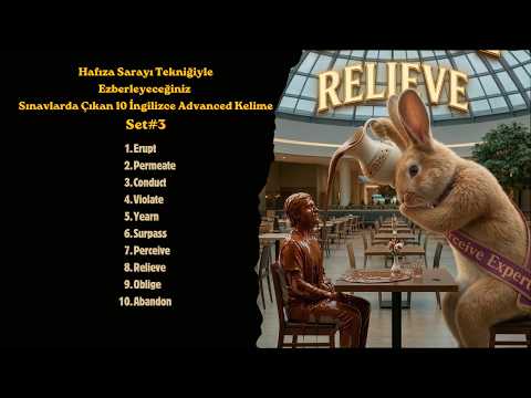 Set#3: Sınavlarda Çıkan 10 ADVANCED İngilizce Kelime (Hafıza Sarayı Tekniği İle Ezberle)