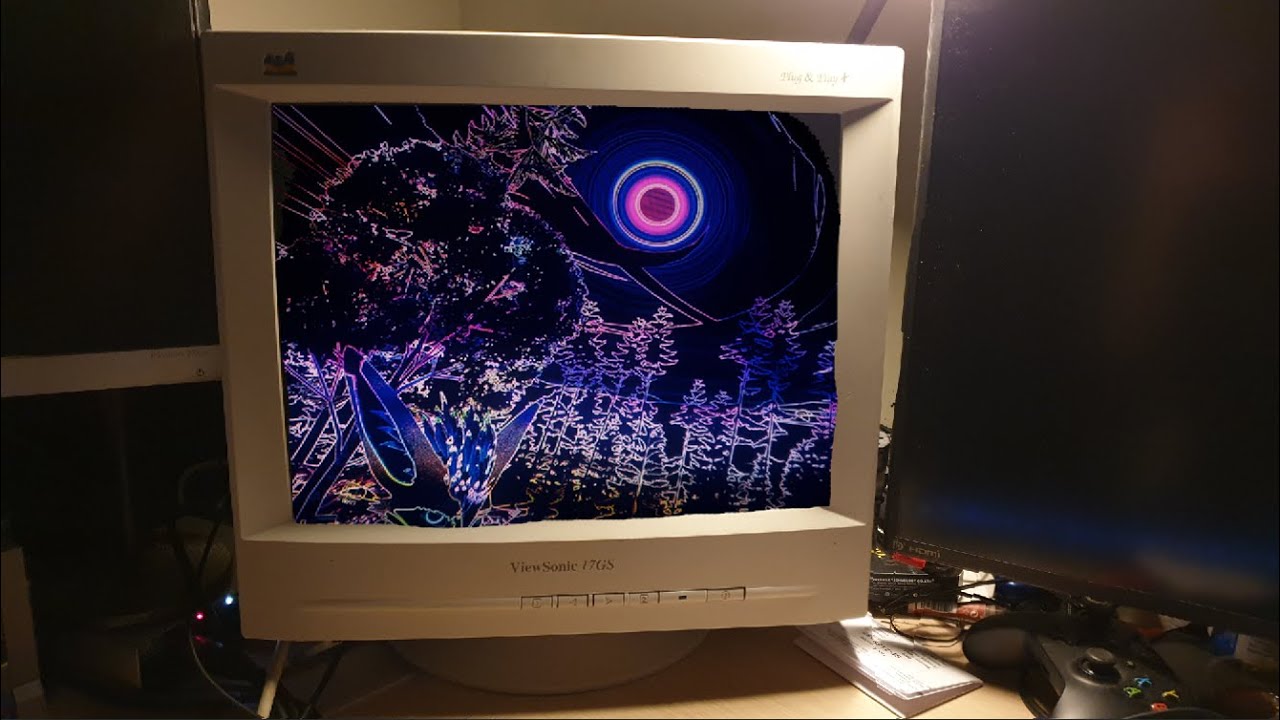 Viewsonic 17GS CRT VHS and Games Showcase at 800x600@160hz! - YouTube