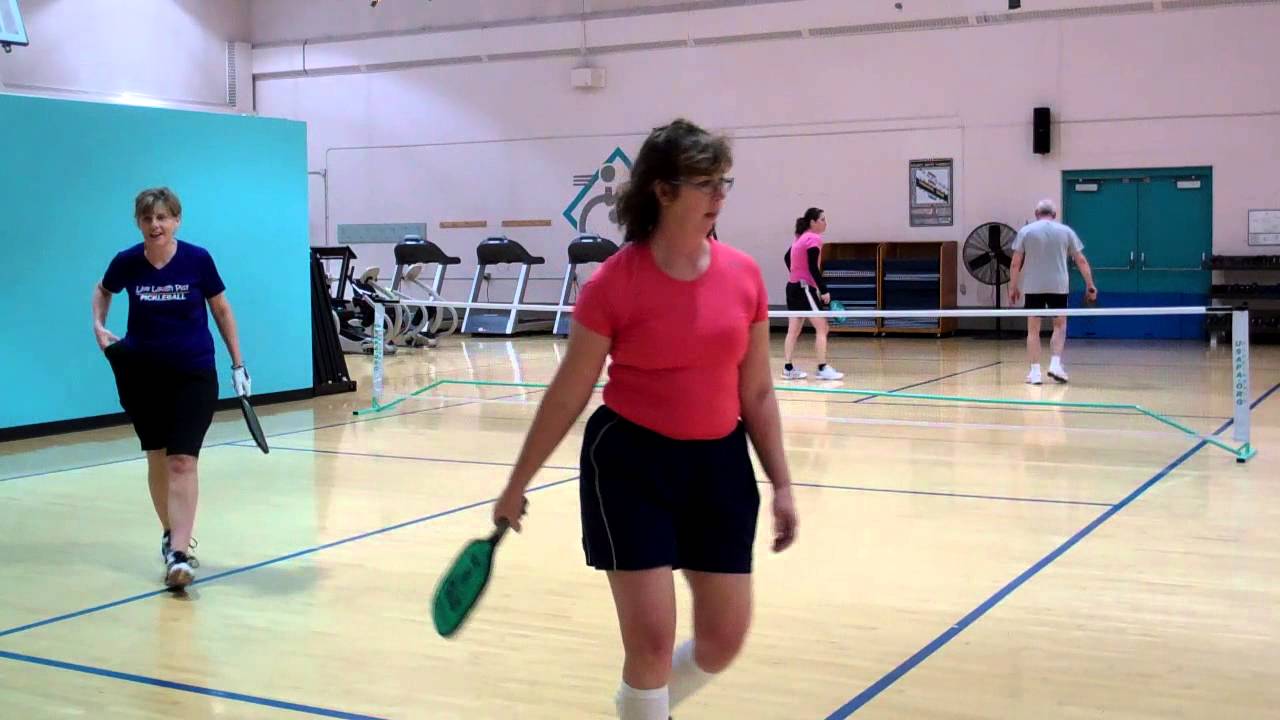 Pickleball Challenge - Peggy & Angie Vs Kevin & Peggy Kurza - YouTube