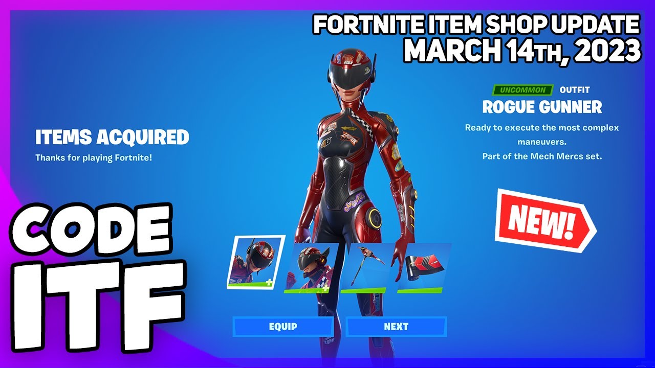 Fortnite Item Shop *NEW* ROGUE GUNNER SET! [March 14th, 2023] (Fortnite ...