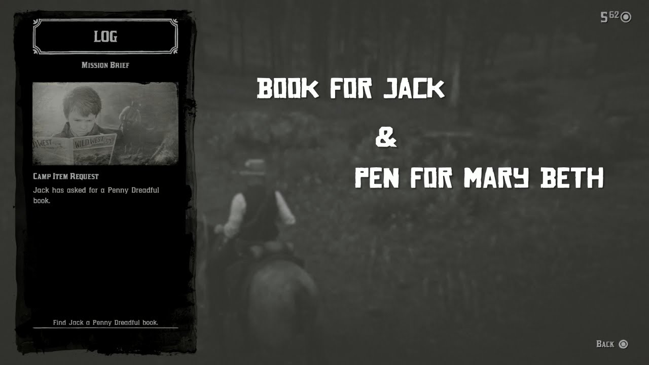 RDR2 Camp Item Request Location - Jack & Mary Beth - YouTube