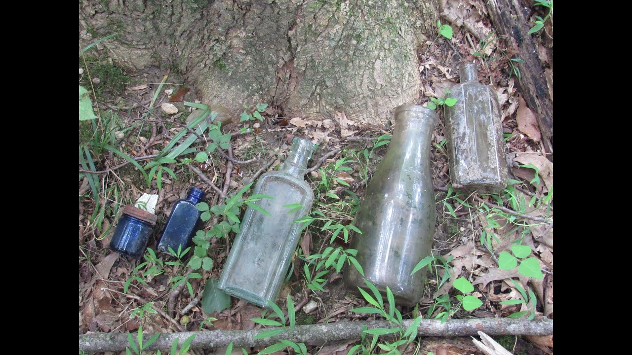 Antique Bottle Hunting ~ 1900-1940 - YouTube