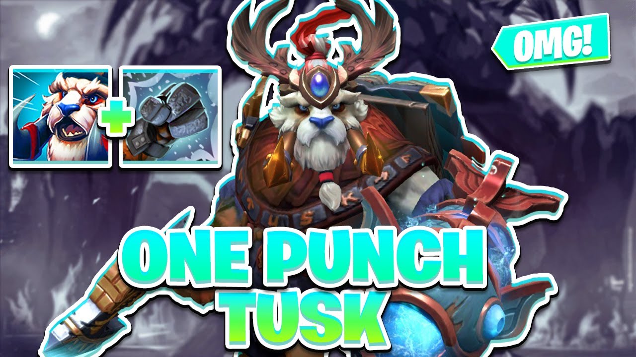 Tusk One Punch Man BUILD - DOTA 2 - OP Broken Hero - YouTube