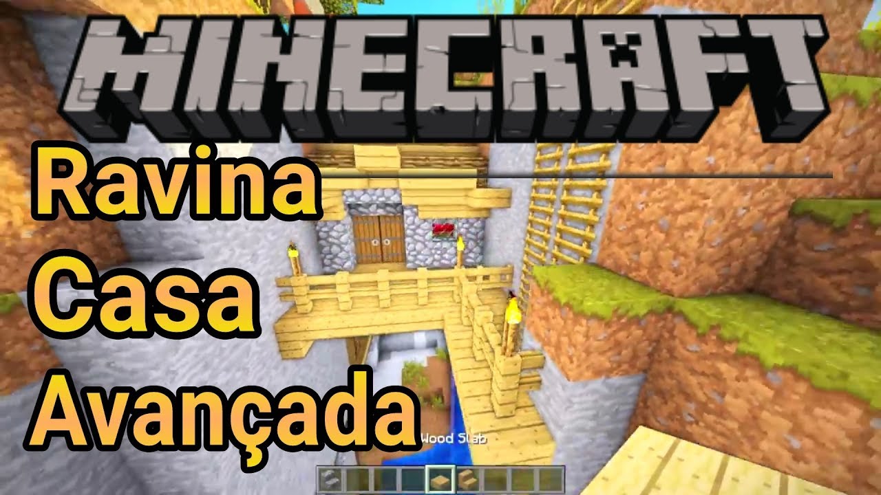 Minecraft Tutorial - Advanced Ravine House Build/Construção Avançada ...