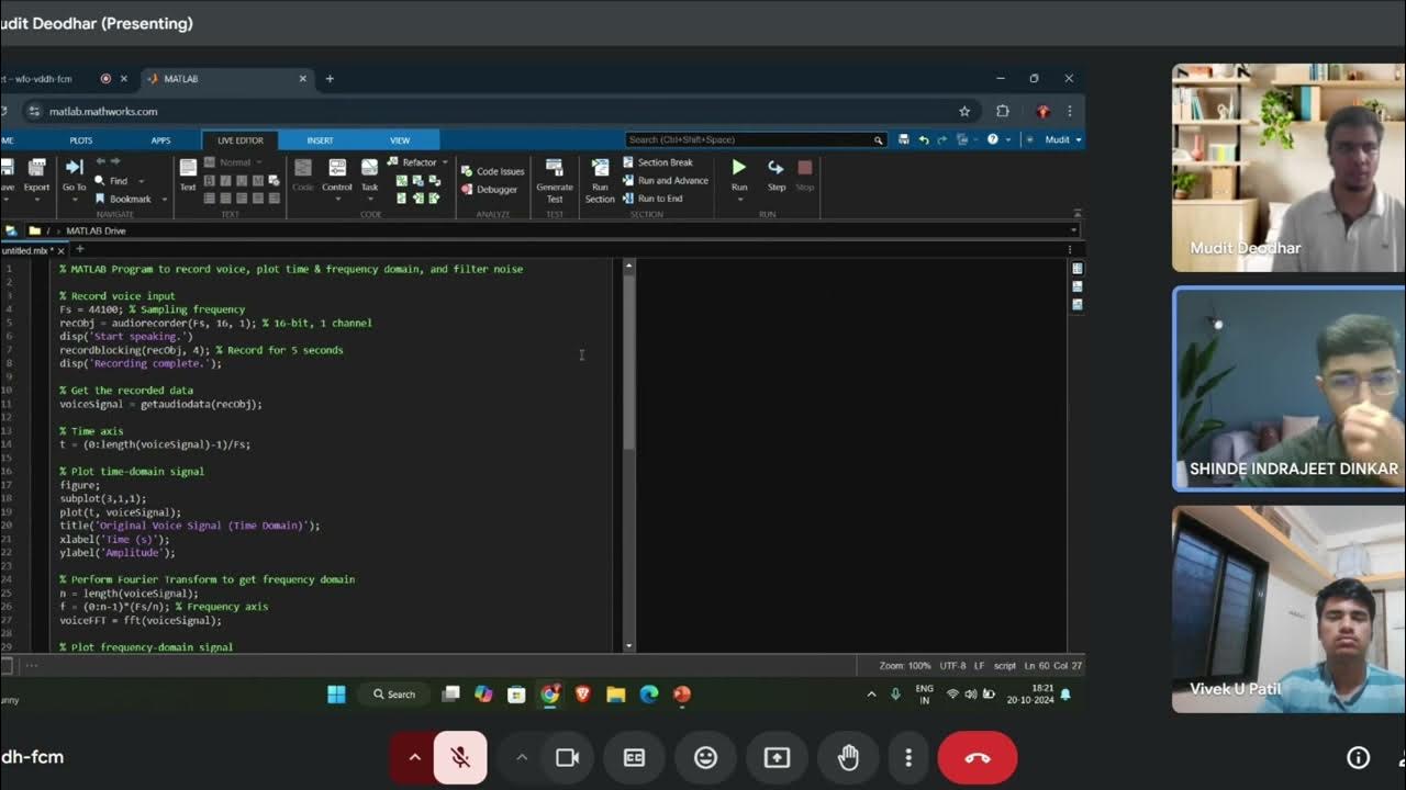 Audio Signal Processing Using MATLAB | Group No : 6 - YouTube