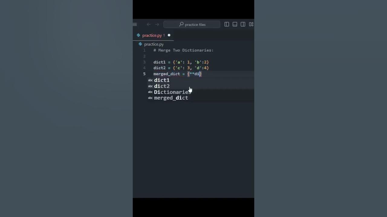 Merge Two Dictionaries Python Pythonprogrammingcodinglearnpython Pythonforbeginners Youtube 