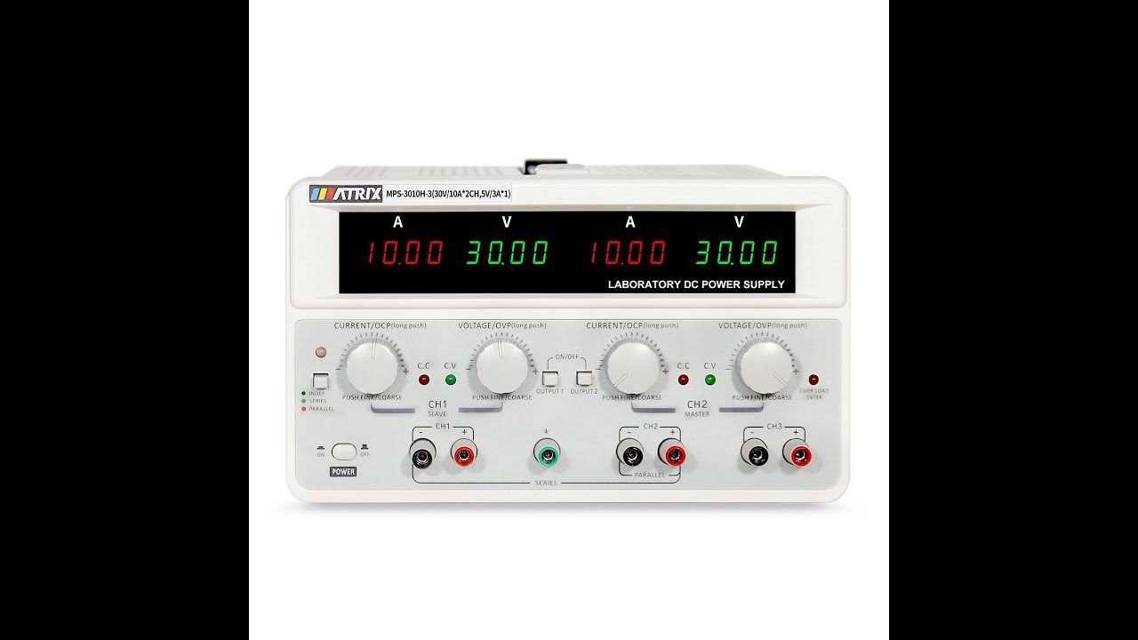 MATRIX triple channel dc linear power supply MPS-3010H-3 introduction ...