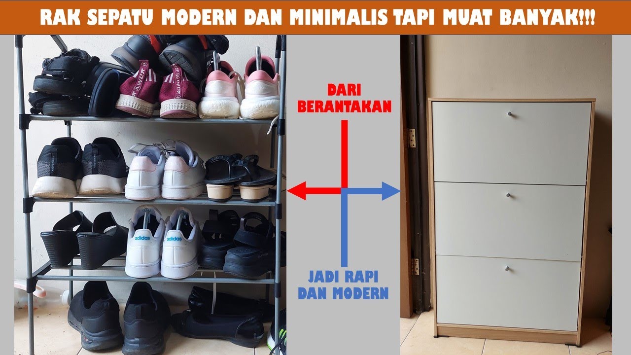 REVIEW - Rak Sepatu Modern dan Minimalis TAPI MUAT BANYAK!! - YouTube