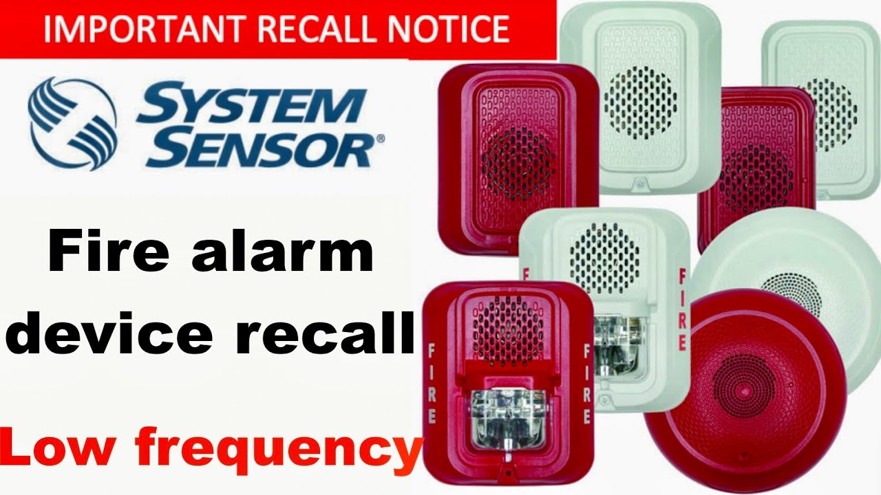 Honeywell/System sensor fire alarm device recall | L-series low ...