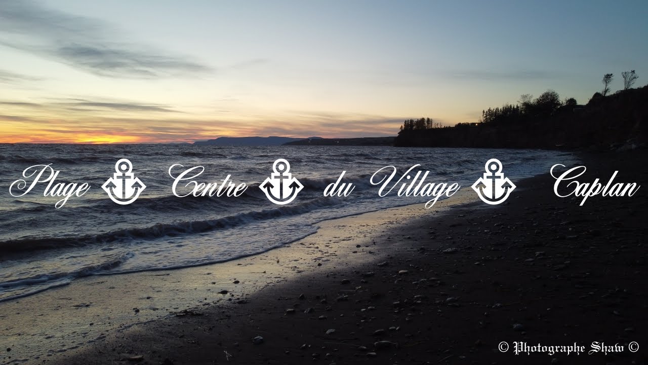 Plage ⚓️Centre ⚓️ du Village ⚓️ Caplan Gaspésie Québec Canada 🍁 DJI ...