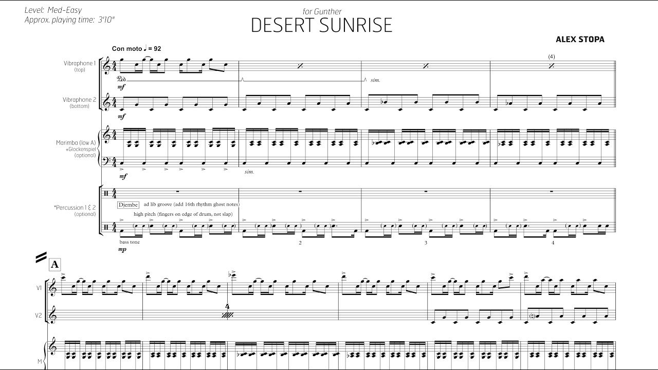 [Score] Alex Stopa - Three Scenes from the Desert (2018) suite for ...