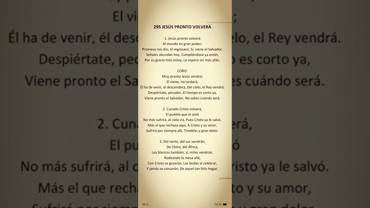 295 JESÚS PRONTO VOLVERÁ - YouTube