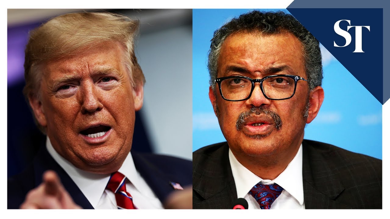 WHO chief says 'don't politicise' Covid-19 after Trump criticism - YouTube