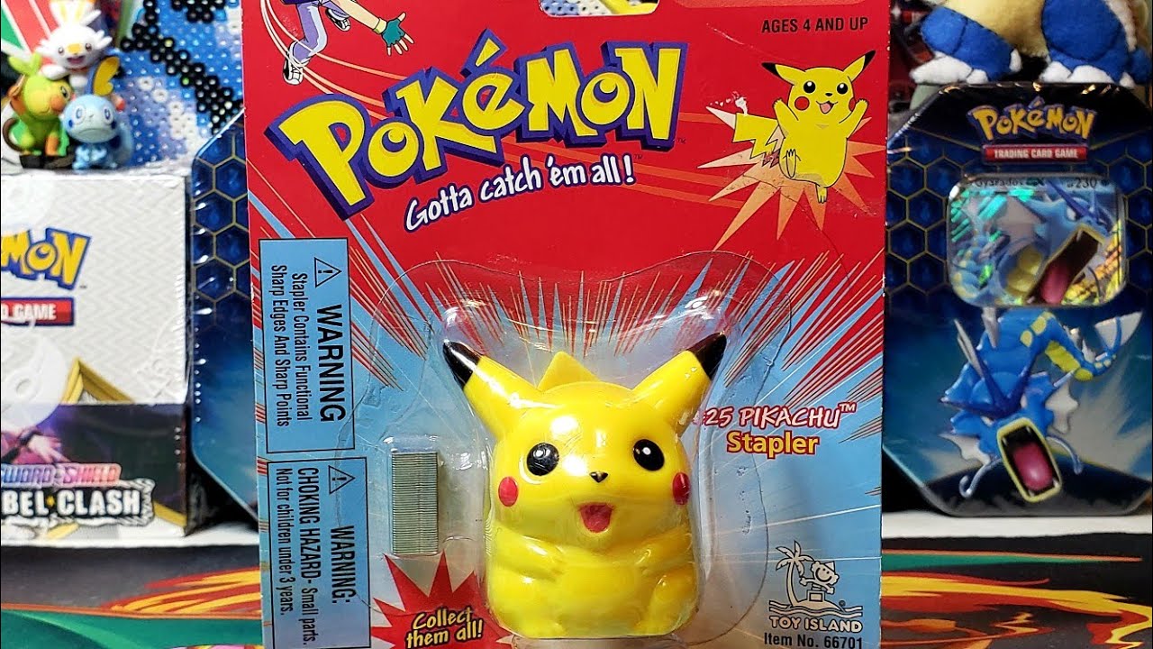 VINTAGE POKEMON PIKACHU STAPLER FROM 1999! VINTAGE POKEMON EBAY OPENING ...