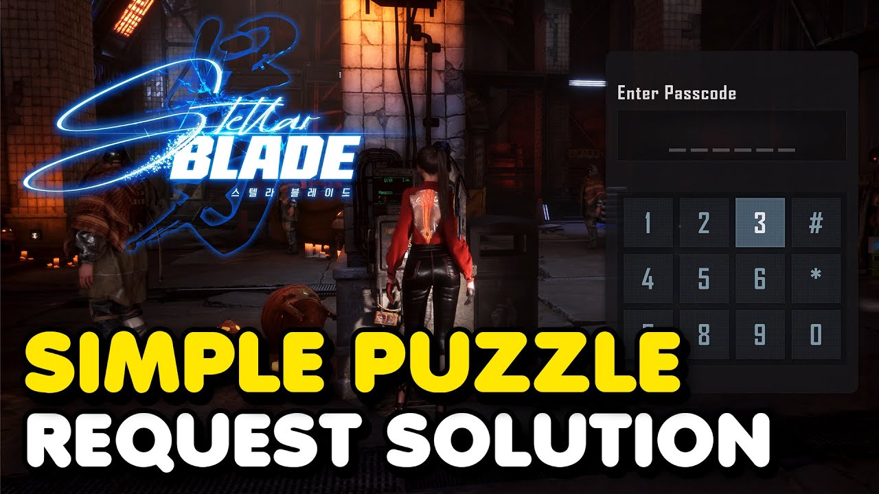 Stellar Blade - Simple Puzzle Side Quest Solution - YouTube