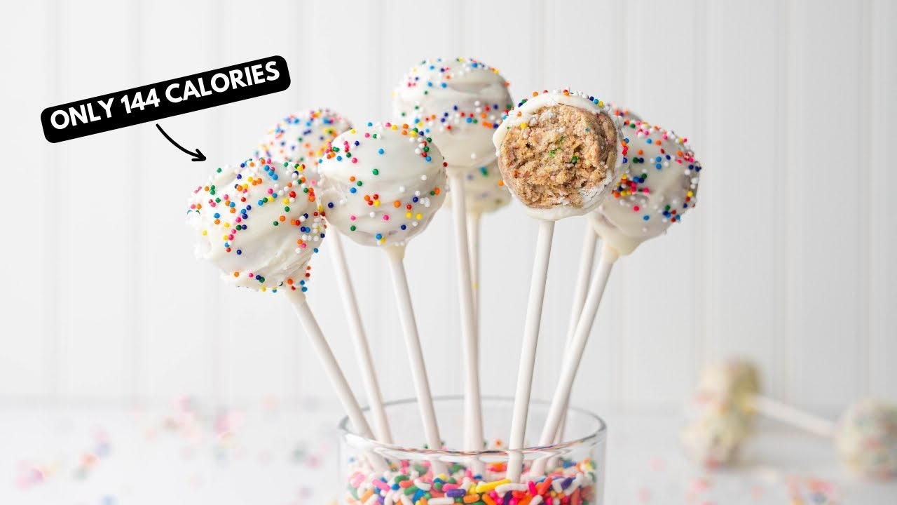 NO BAKE Protein Cake Pop | ONLY 144 calories - YouTube