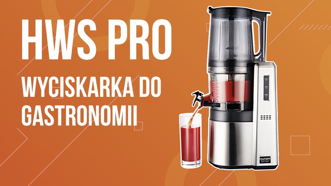 Hurom HWS PRO - wyciskarka do gastronomii - łatwy i szybki montaż - YouTube