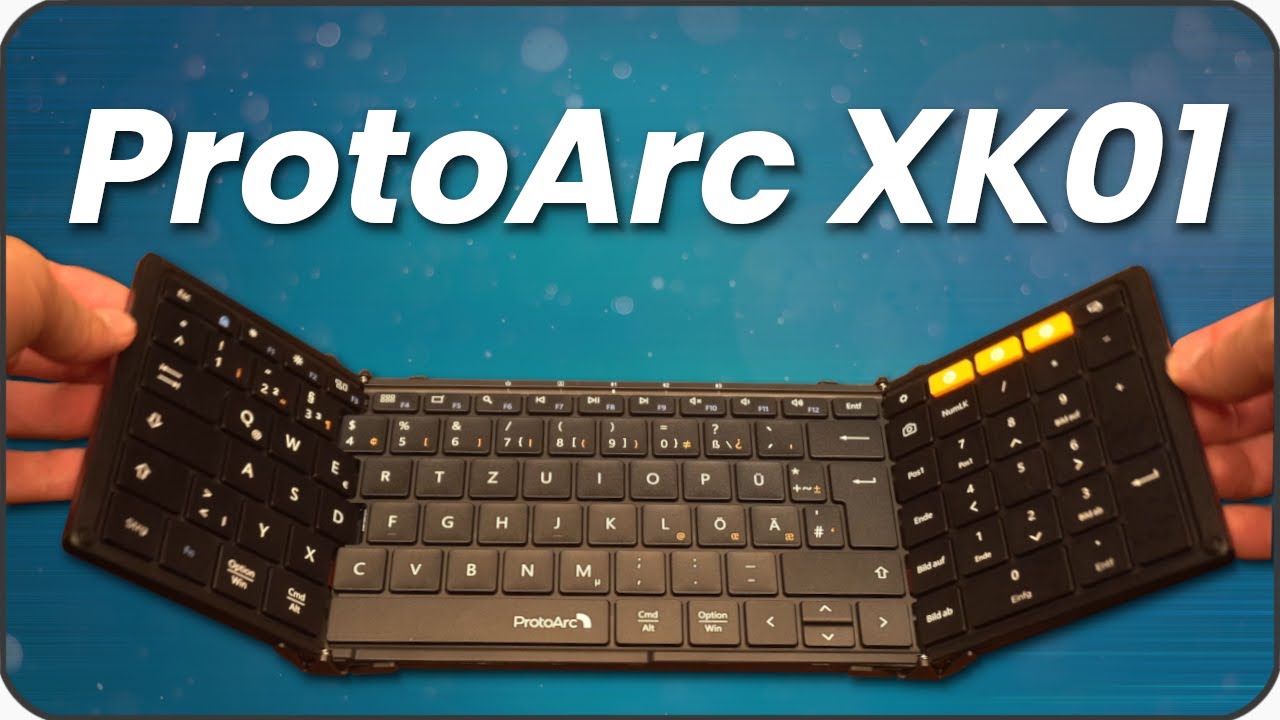 Faltbare Tastatur Mit Bluetooth Protoarc Xk01 Youtube
