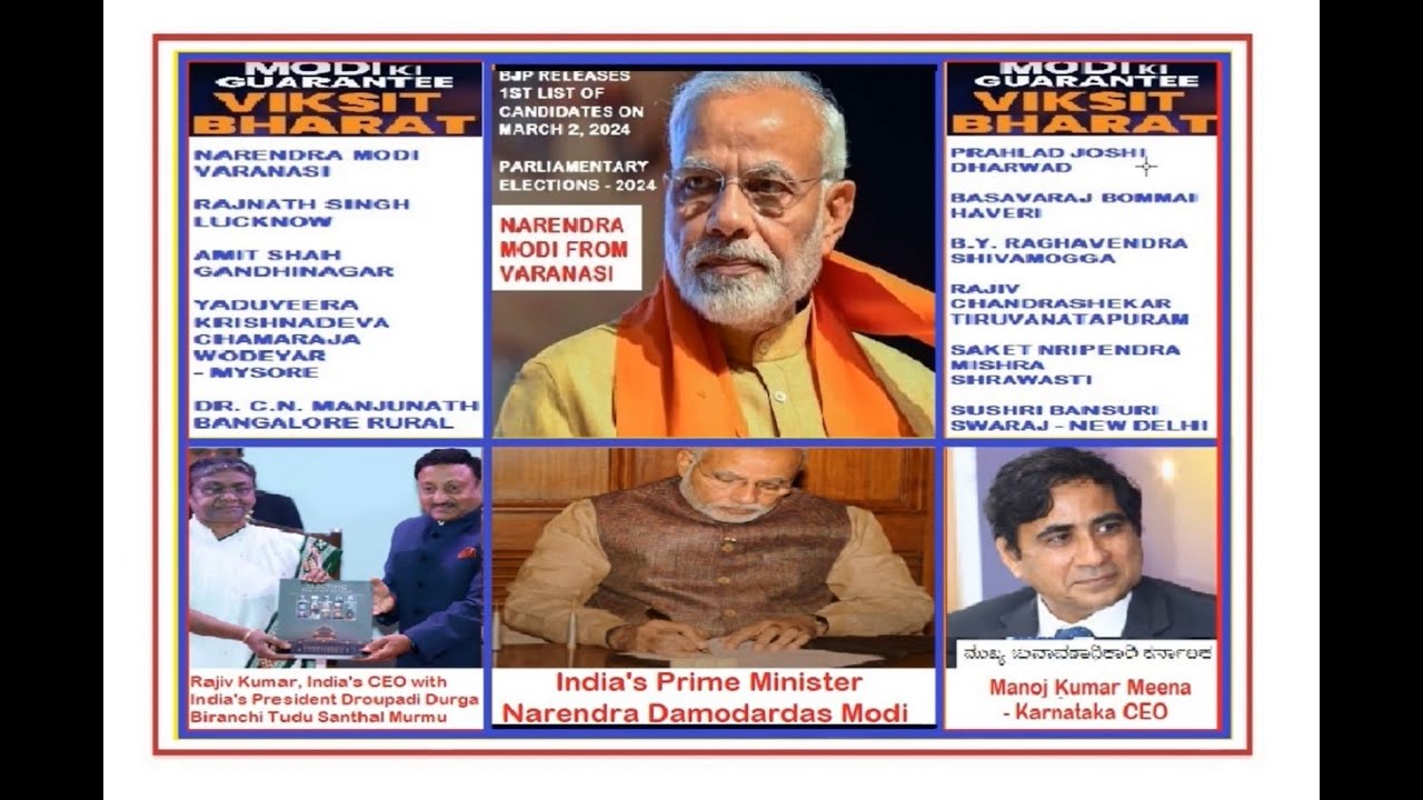 2024 BJP Candidates for 2024 Lok Sabha Elections: Narendra Modi is BJP ...