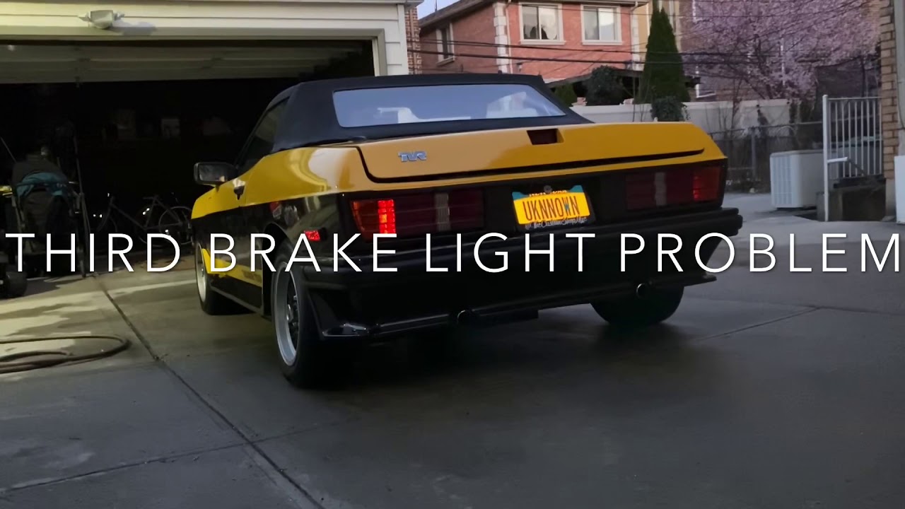 TVR Tasmin / 280i / Wedge 3rd brake light problem resolved - YouTube
