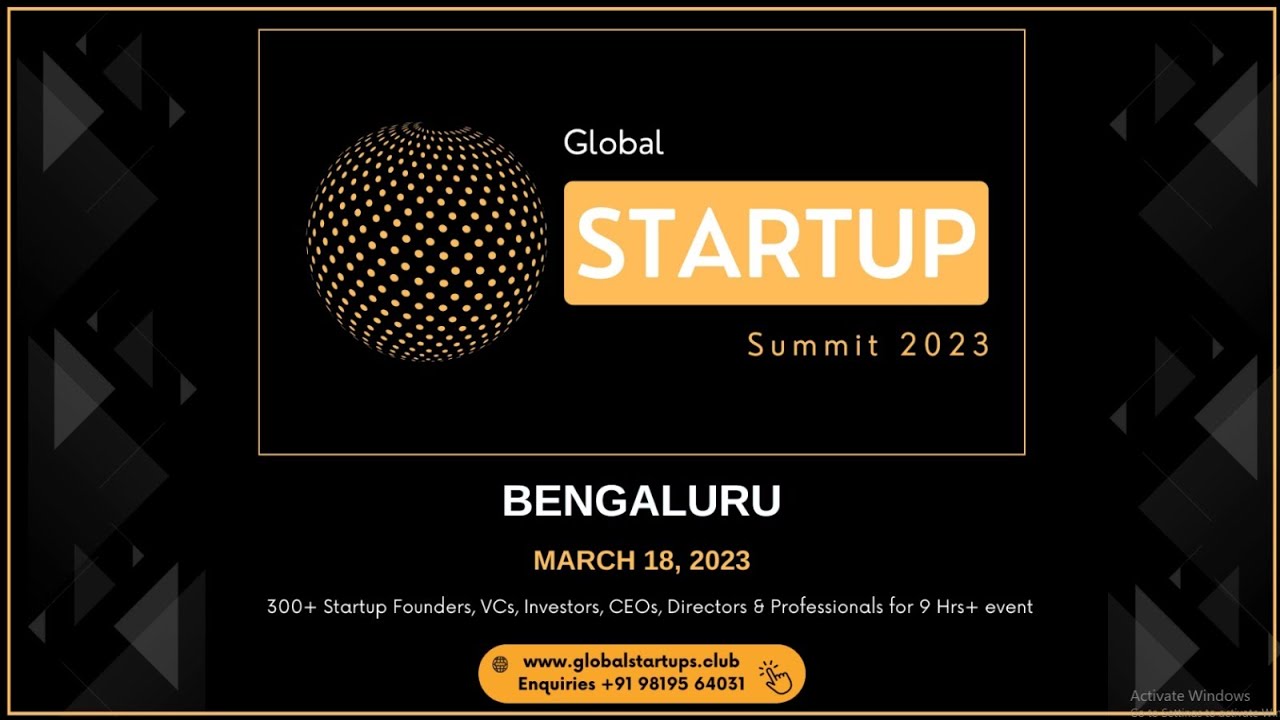 Global Startup Summit 2023 - Bengaluru - YouTube