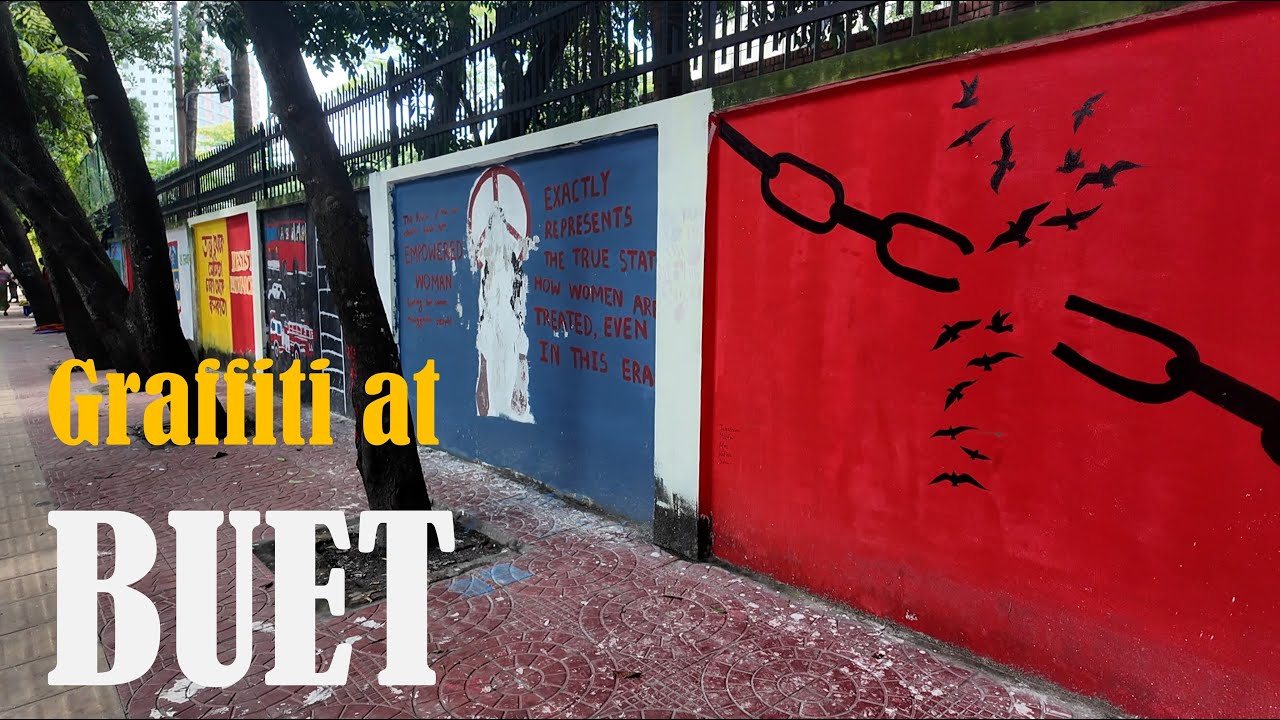Graffiti in BUET wall - YouTube