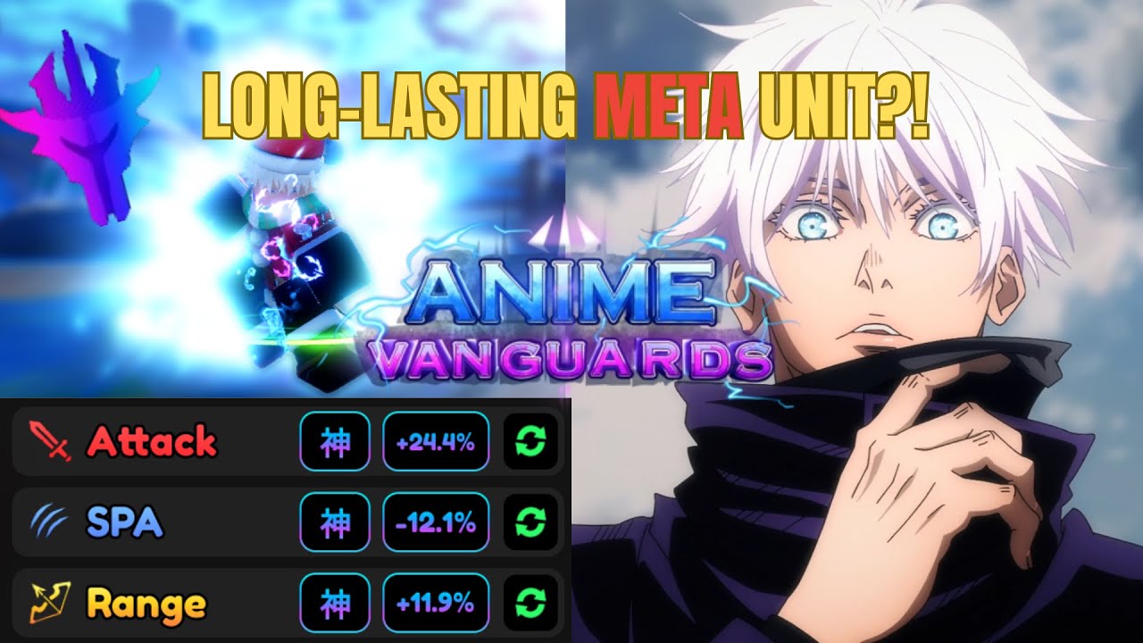 STILL EXTREMELY GOOD!! MONARCH GOJO SHOWCASE | Anime Vanguards - YouTube