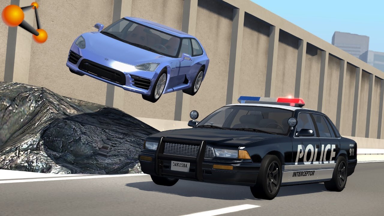 BeamNG.drive - High Speed Police Chases Take Down #7 - YouTube