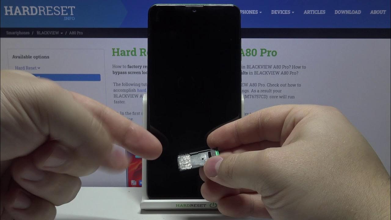 How to Insert SIM Card in BLACKVIEW A80 Pro – Activate Network ...