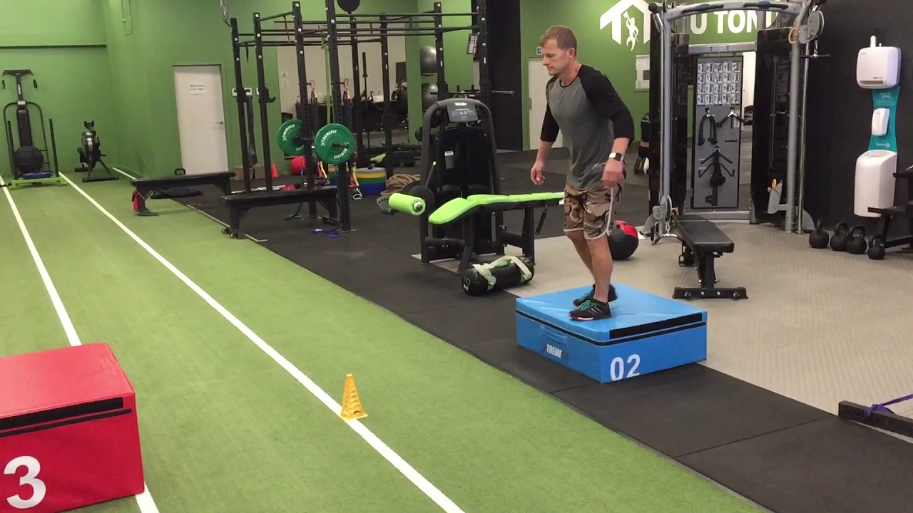 Plyometric Drill - Single + Double Box Jump - YouTube