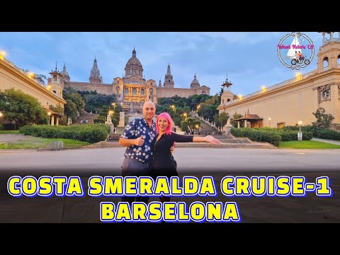 COSTA SMERALDA CRUISE -1 - BARSELONA'DA 1 GÜN- GEMİYE BİNİŞ - YELKENLİ VE MOTORLU ÇİFT VLOG