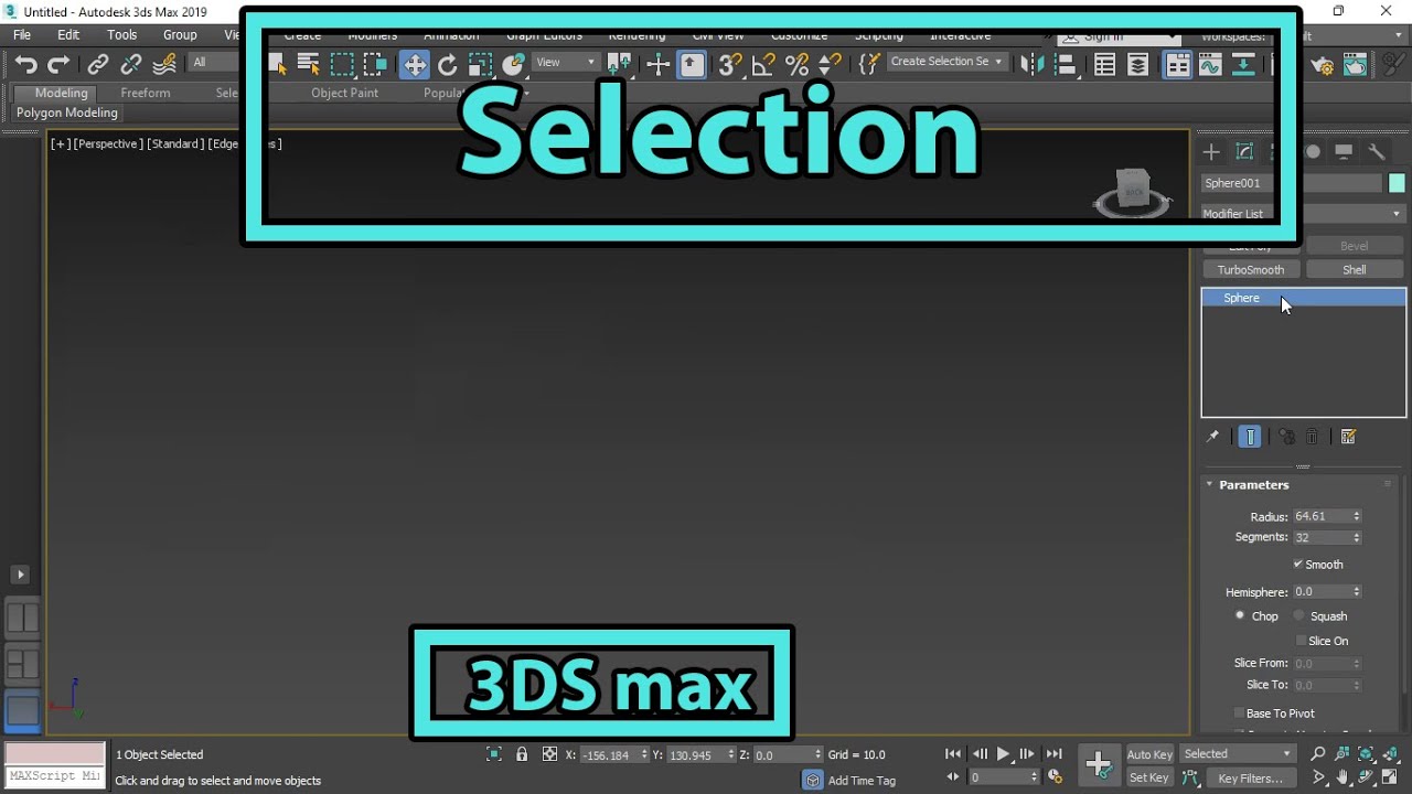 Selection | 3ds max tutorial | study Edutech | Hindi Tutorial - YouTube