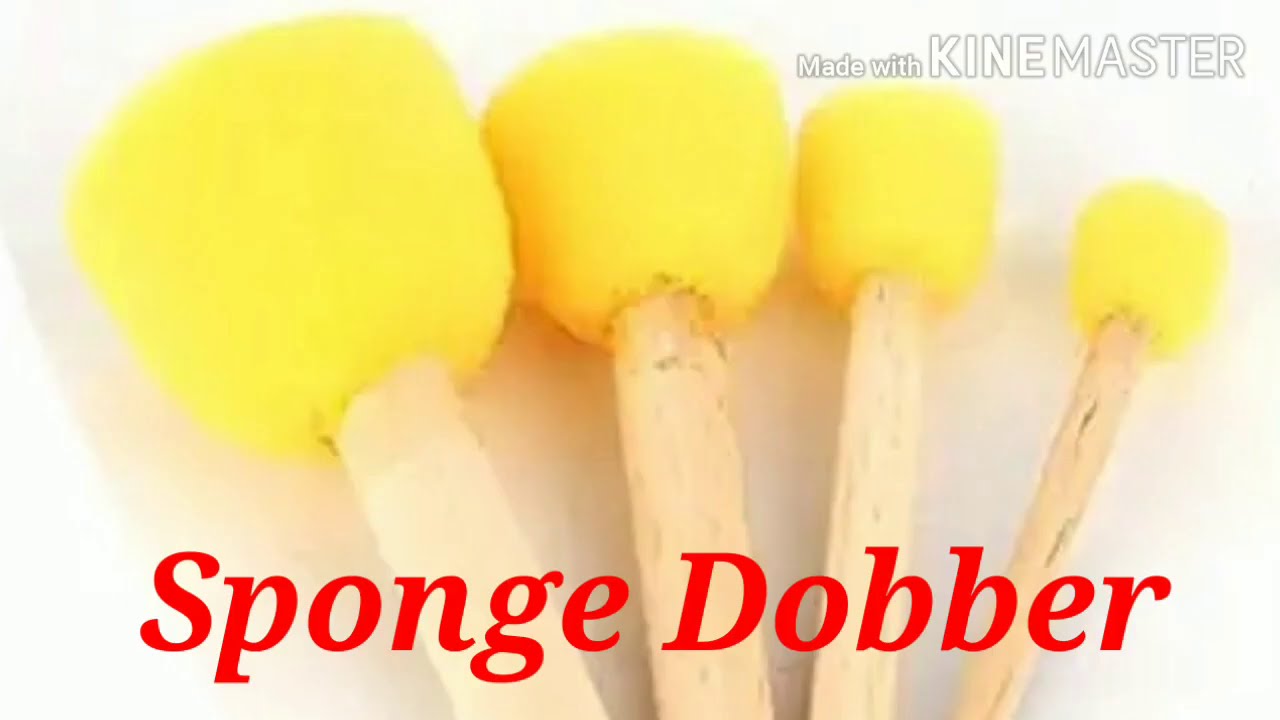 How to make sponge dobber at home. DIY sponge dobber - YouTube