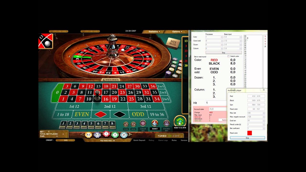 Roulette analyser & automatic player - YouTube