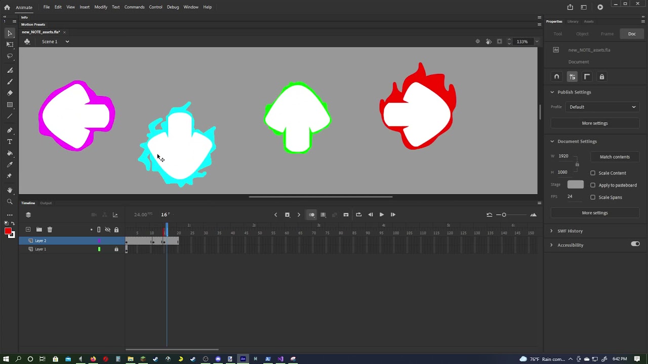 (Old) Custom FNF Note Graphics | Fun With Ridge Mod - YouTube