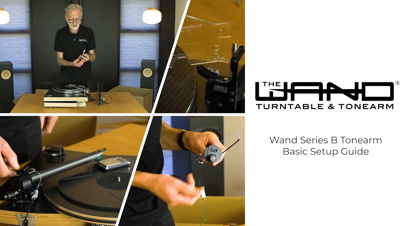 The Wand Series B Tonearm; Basic Setup Guide (See other 'advanced' video for more refined setup ...