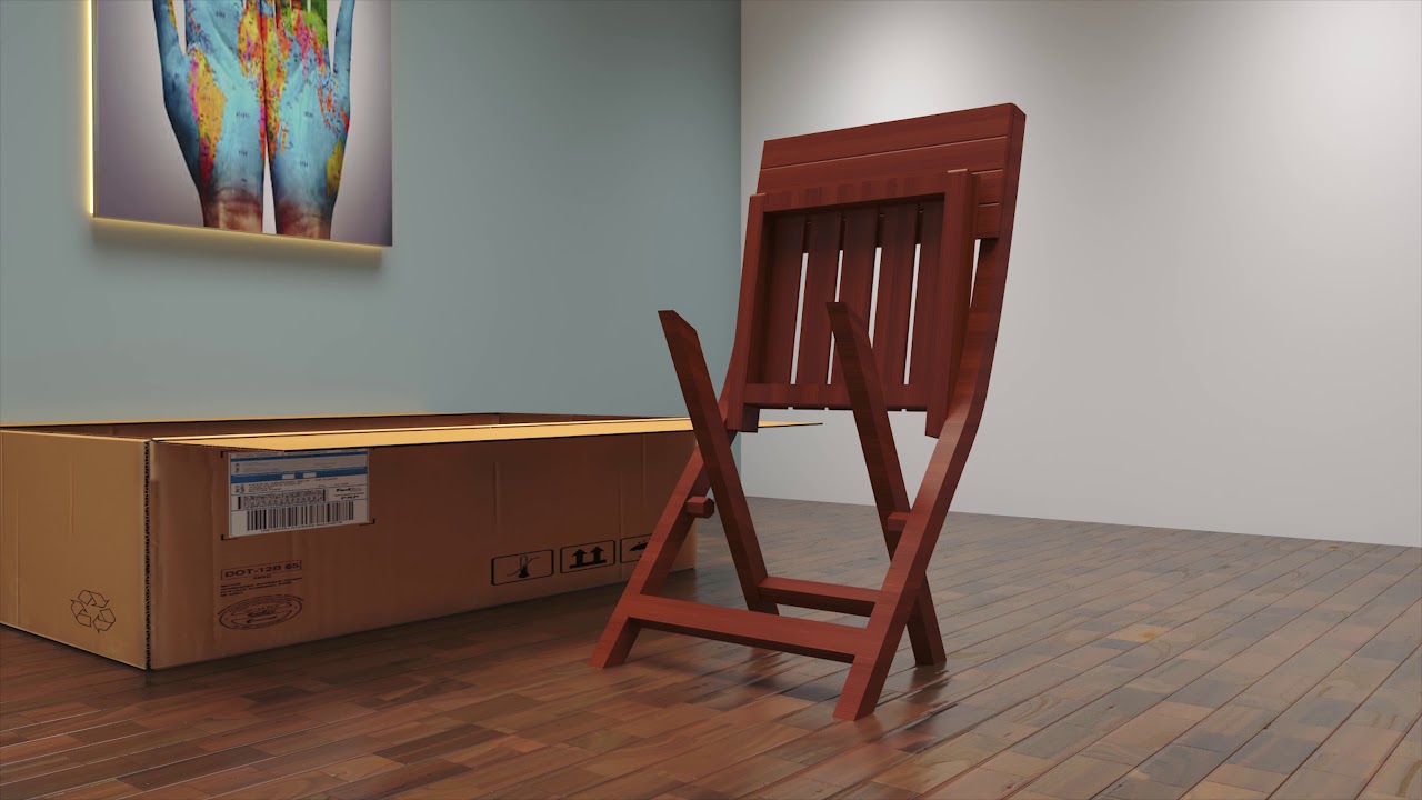FOLDING CHAIR - PRODUCT ANIMATION - YouTube