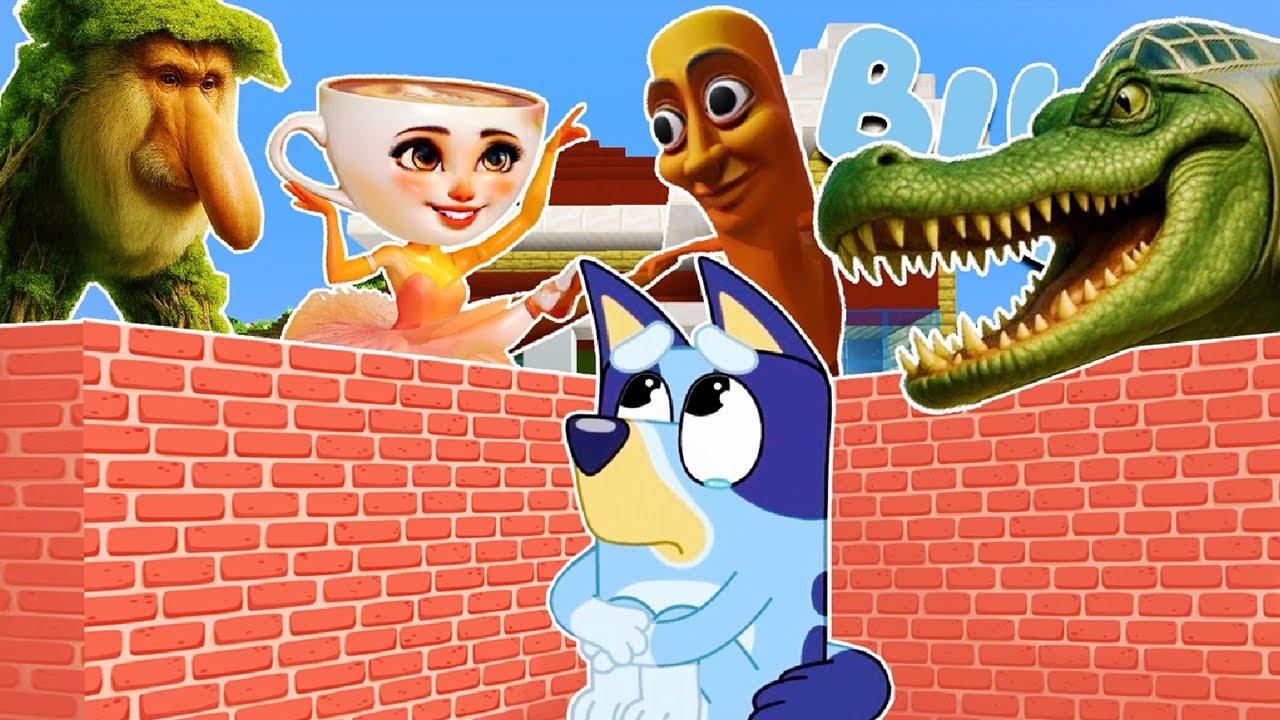 BLUEY y BINGO CONSTRUYEN para SOBREVIVIR a los ITALIAN BRAINROT | Las ...