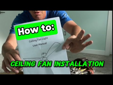 Installing a basic ceiling fan. Most parts are the same on all fans ...