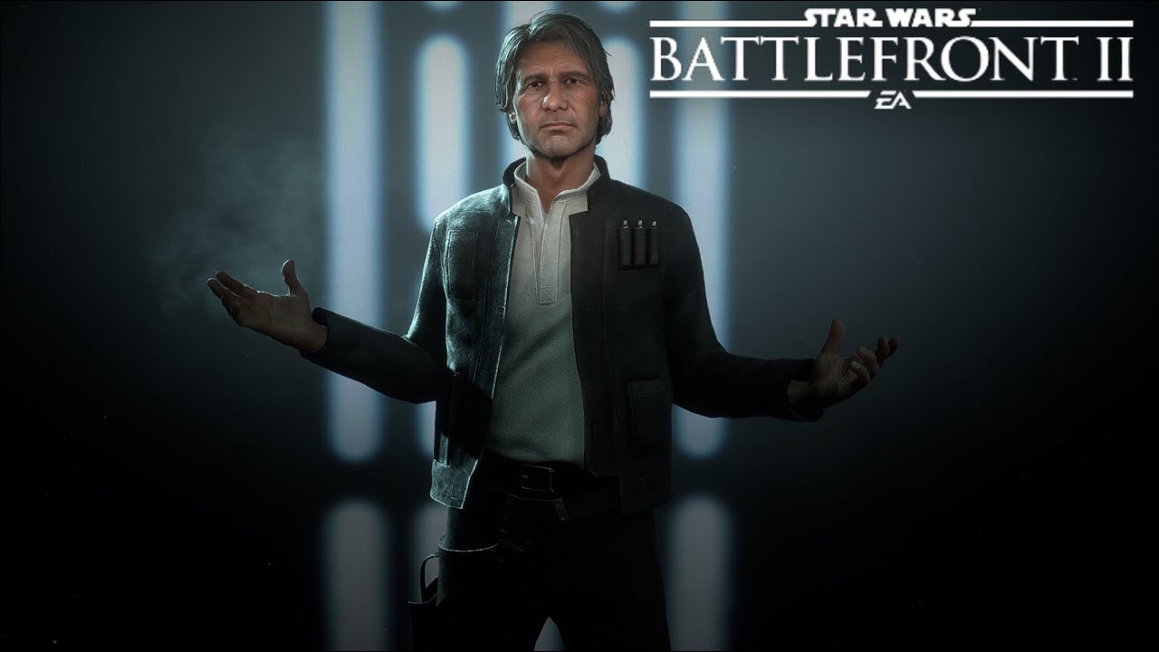 Star Wars Battlefront 2 - Old Han Solo Skin MOD - YouTube
