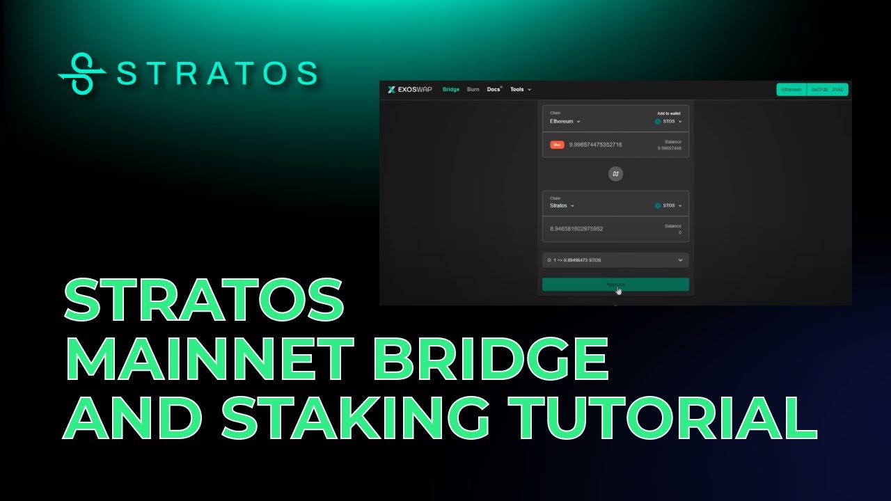 Stratos Mainnet Bridge and Staking Tutorial - YouTube