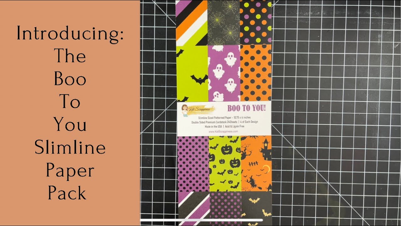 Introducing The Boo To You! Slimline Paper Pack - YouTube