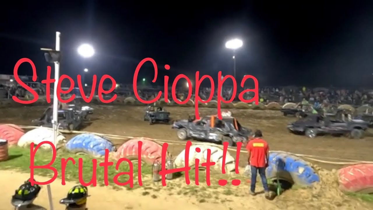 002 Steve Cioppa Punishing Hit to 060 Car Breaks Opposite Side Wheel ...