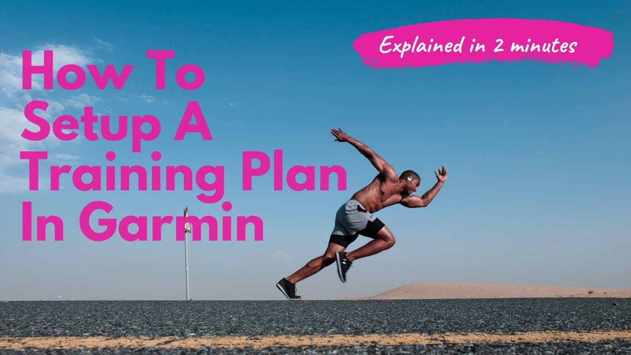 How to setup a training plan on the Garmin App - YouTube
