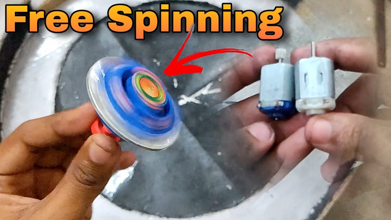 Easiest Way To Make A Free Spinning Beyblade By Using Dc Motor ;) --- (Like Phantom Orion ...