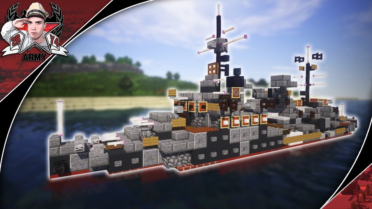 Minecraft Bath Tub Builds: WW2 HMS Fiji | Crown Colony-Class Light ...