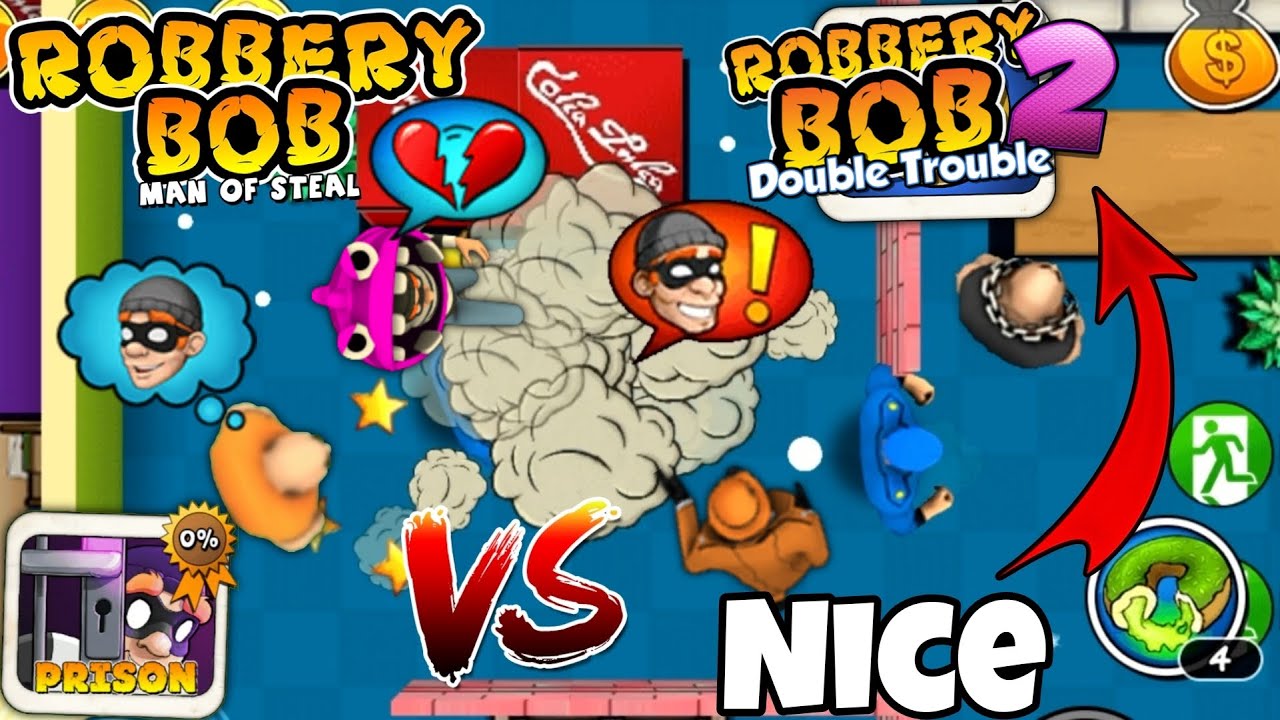 Robbery Bob - Prison vs Robbery Bob 2 Gameplay Walkthrough Ep 50 - YouTube