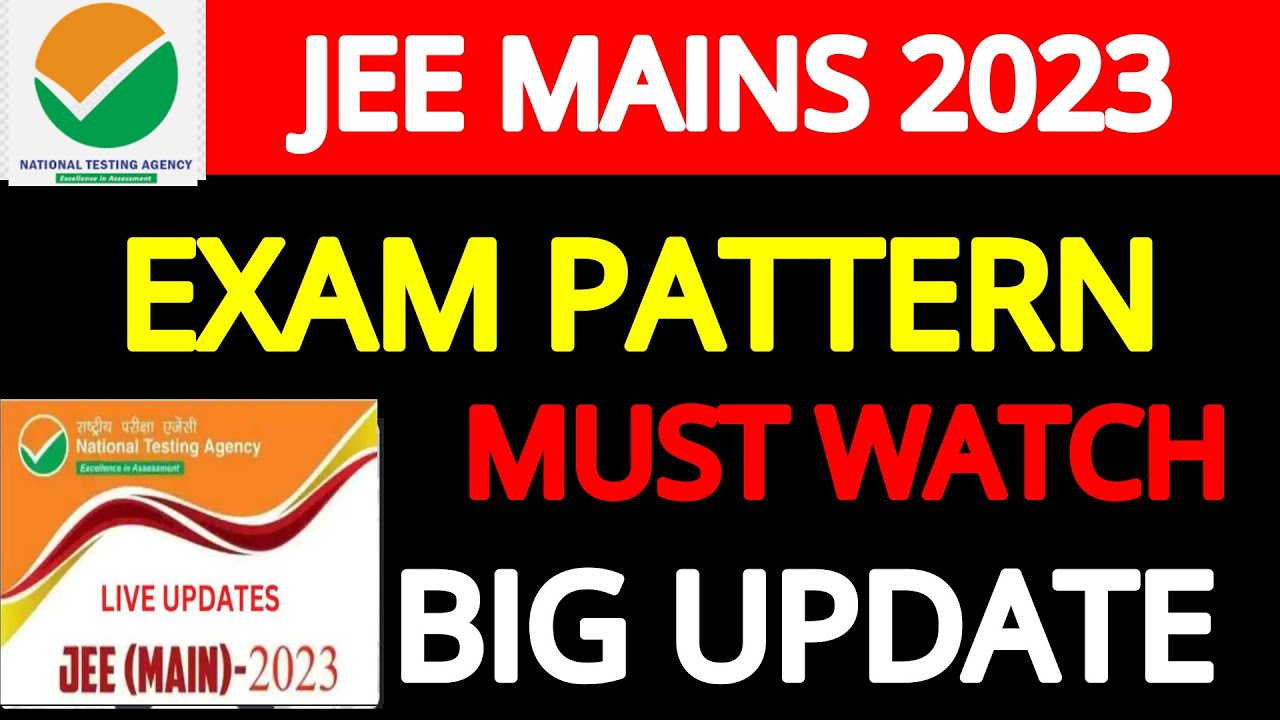 JEE Mains 2023: EXAM PATTERN Fully Expained #jee #jeemains - YouTube