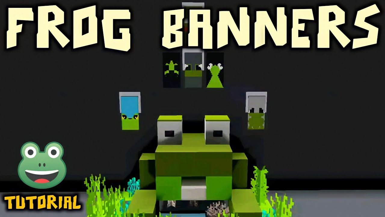 Minecraft 1.19 : How to Make Frog Banners ? [ 6 Minecraft Frog Banners ...