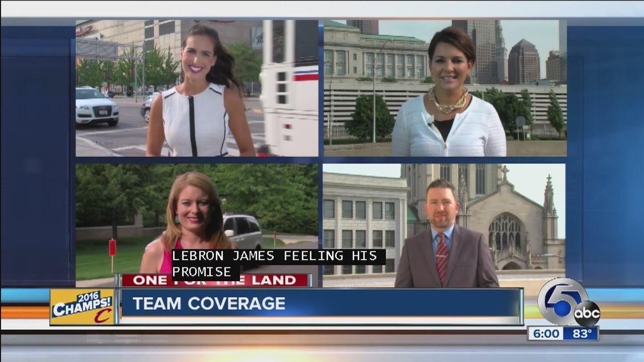 Cavs fans react to team's return to Cleveland- Tara Molina - YouTube